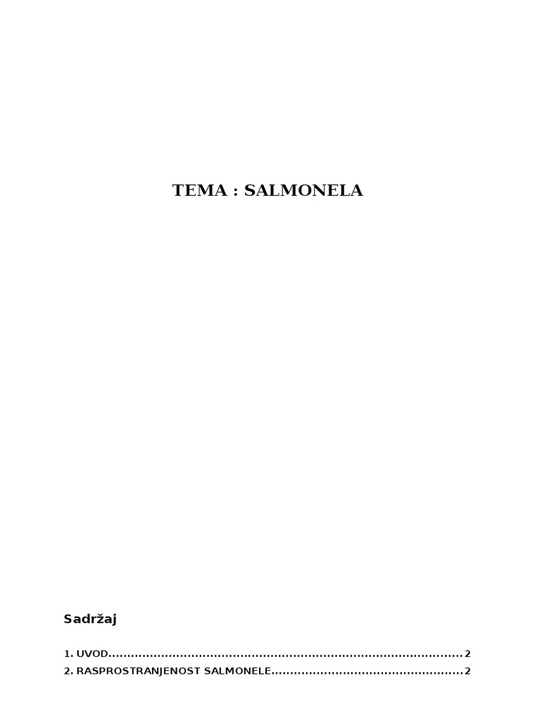 Salmonella | PDF