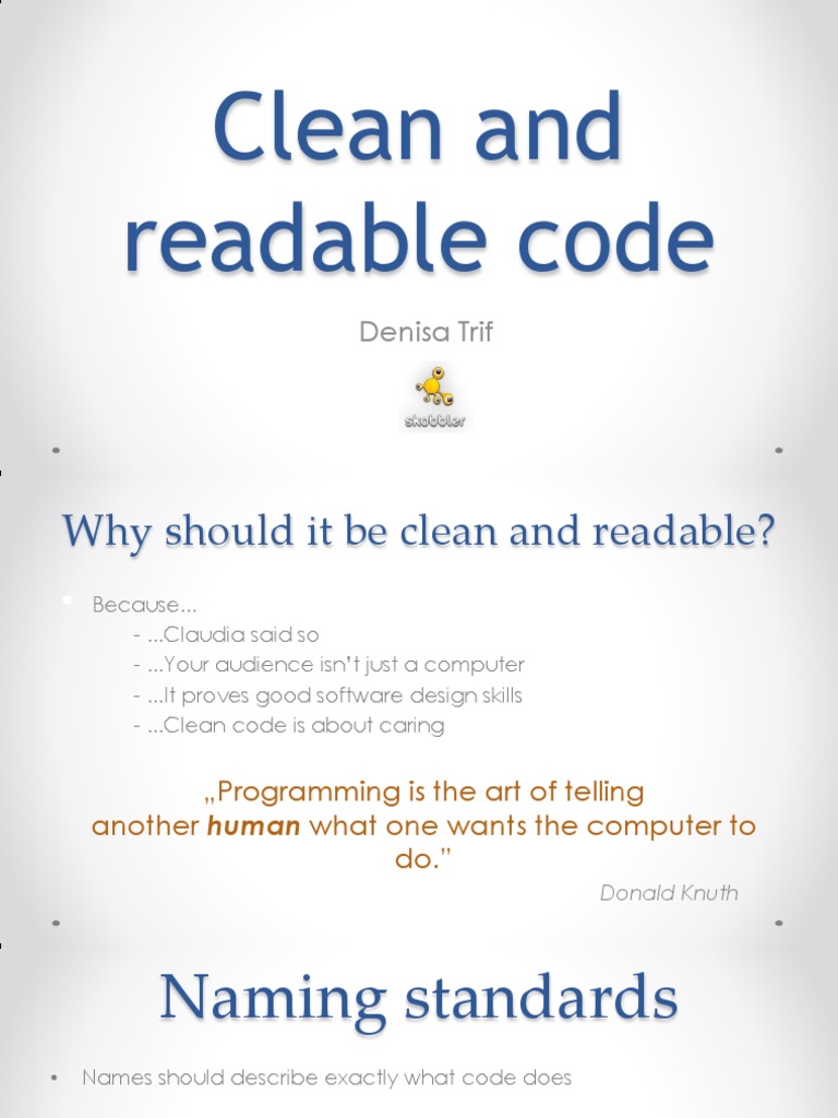 Clean and Readable Code | PDF | Computer Engineering | Software Development