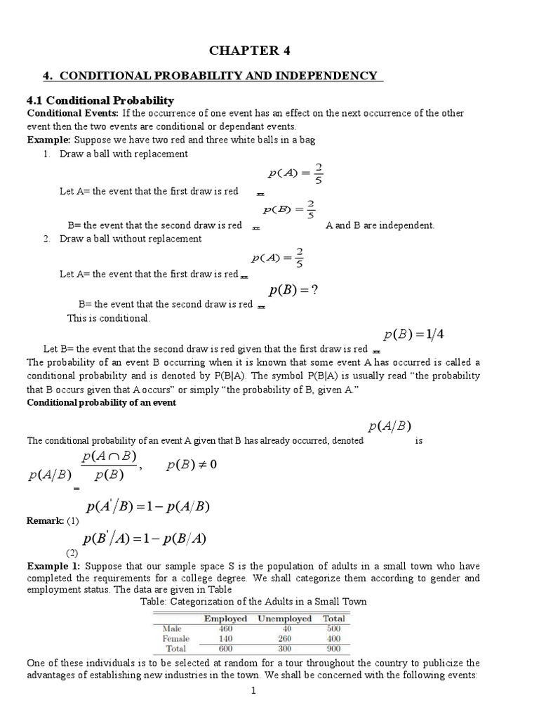 Chapter 4 Techno Conditional Prob 2 | PDF | Probability Theory ...