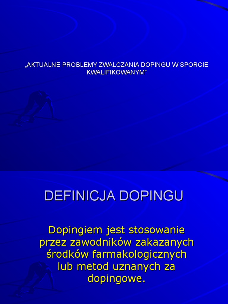 Doping Prezentacja | PDF