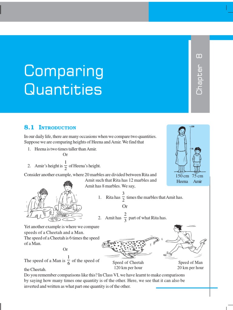 Comparing Quantities | Percentage | Interest