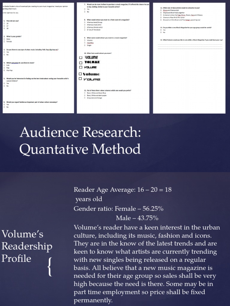 Audience Research for Urban Culture Magazine | PDF