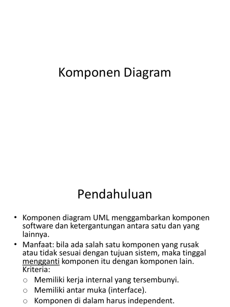 Komponen Diagram | PDF | Komputer