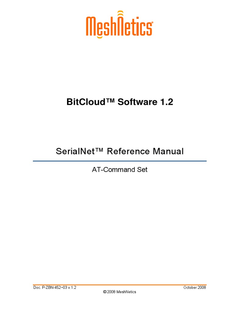 Serial AT Meshnetics | PDF | Computer Network | Parameter (Computer ...