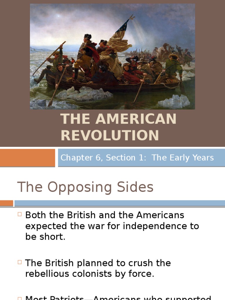 Early American Revolution Overview | PDF | Loyalist (American ...
