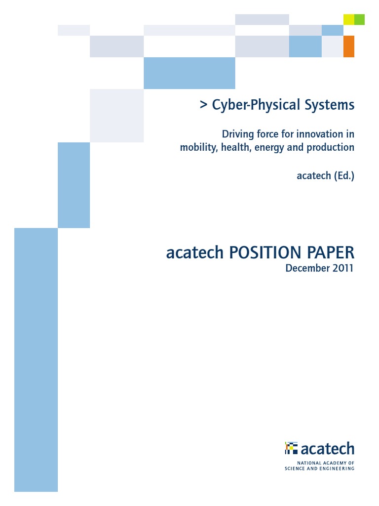 Acatech Position Industry 4.0 | PDF | Internet Of Things | Smart Grid