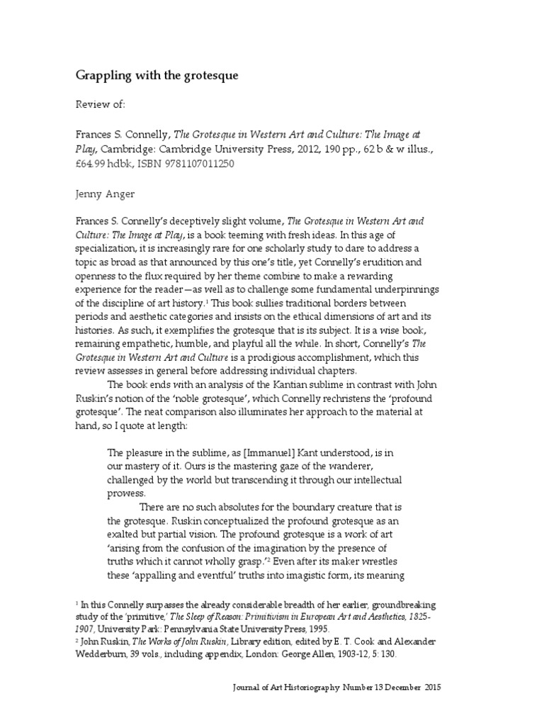 Grotesque Trauma Review | PDF | Grotesque | Modernism