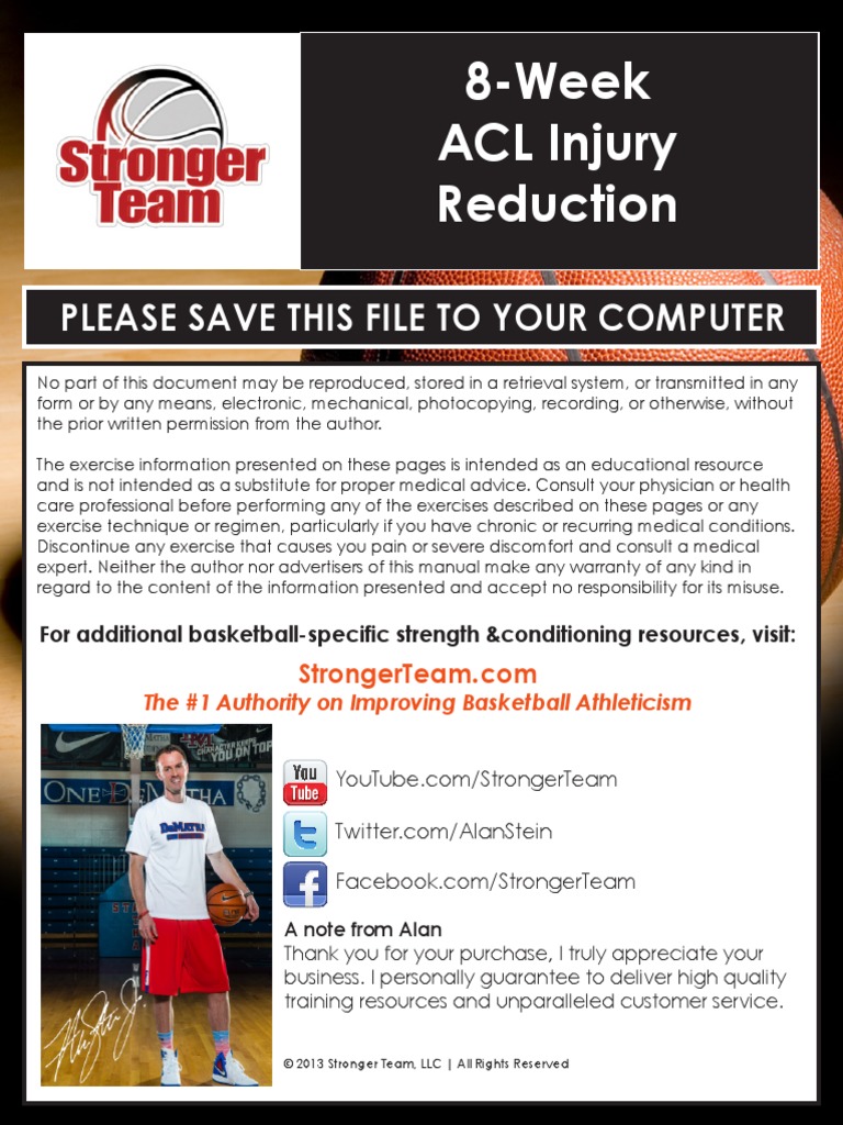 8 Week Acl Injury Reduction Program For Basketball Players Download