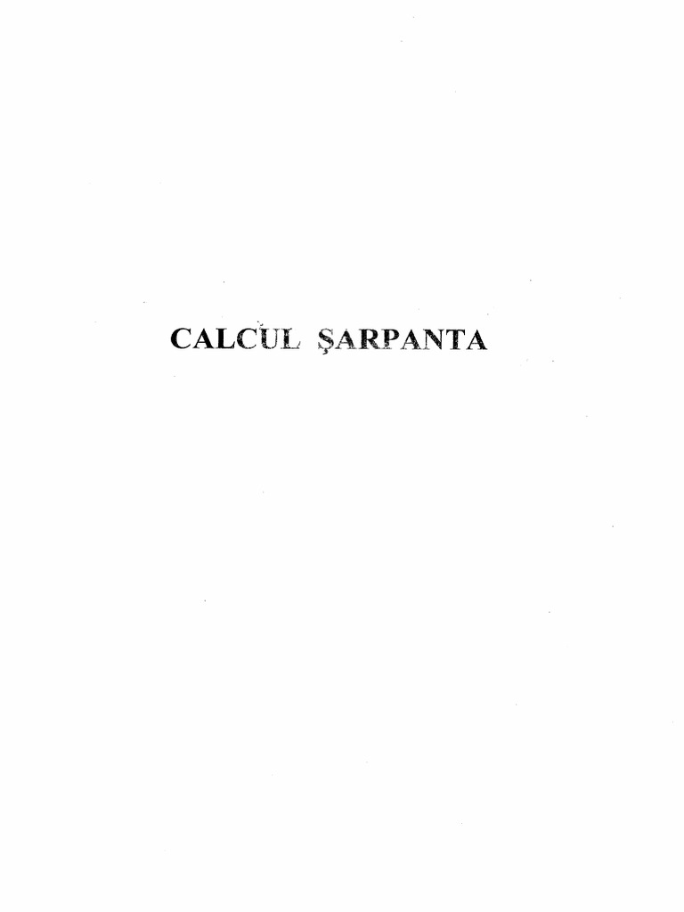 Calcul Sarpanta | PDF