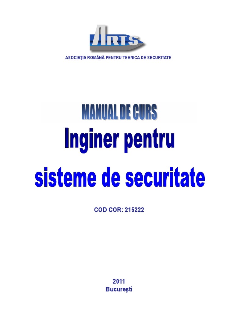 ARTS Inginer Sisteme Securitate 215222 | PDF