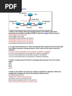 CCNA 2 Practice Final Exam | PDF | Routing | Router (Computing)