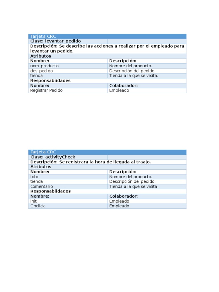 Tarjeta CRC Ejemplos | PDF
