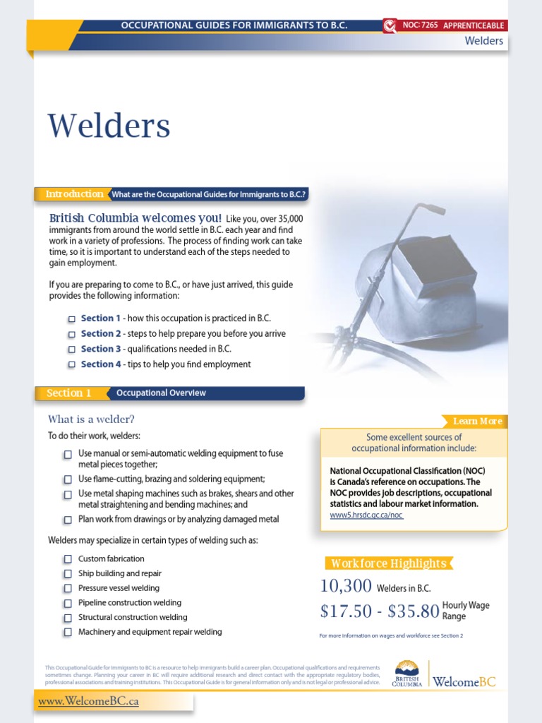 Becoming a Welder in BC: A Guide | PDF | Welding | Construction
