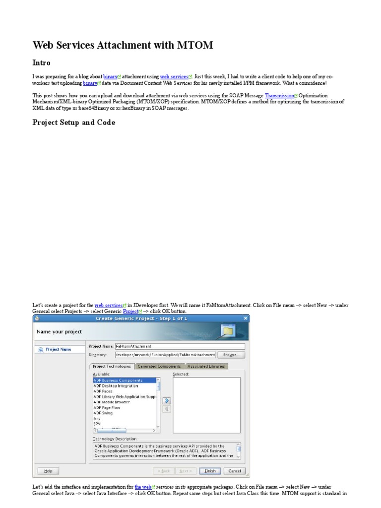 Web Services Attachment With MTOM | PDF | Web Service | Areas Of Computer Science