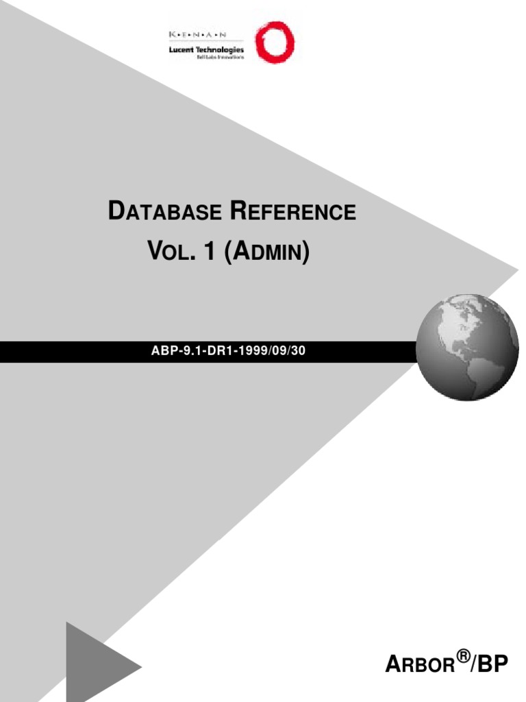 Arbor BP 9-1 Database Reference Volume 1 | PDF | Relational Database ...
