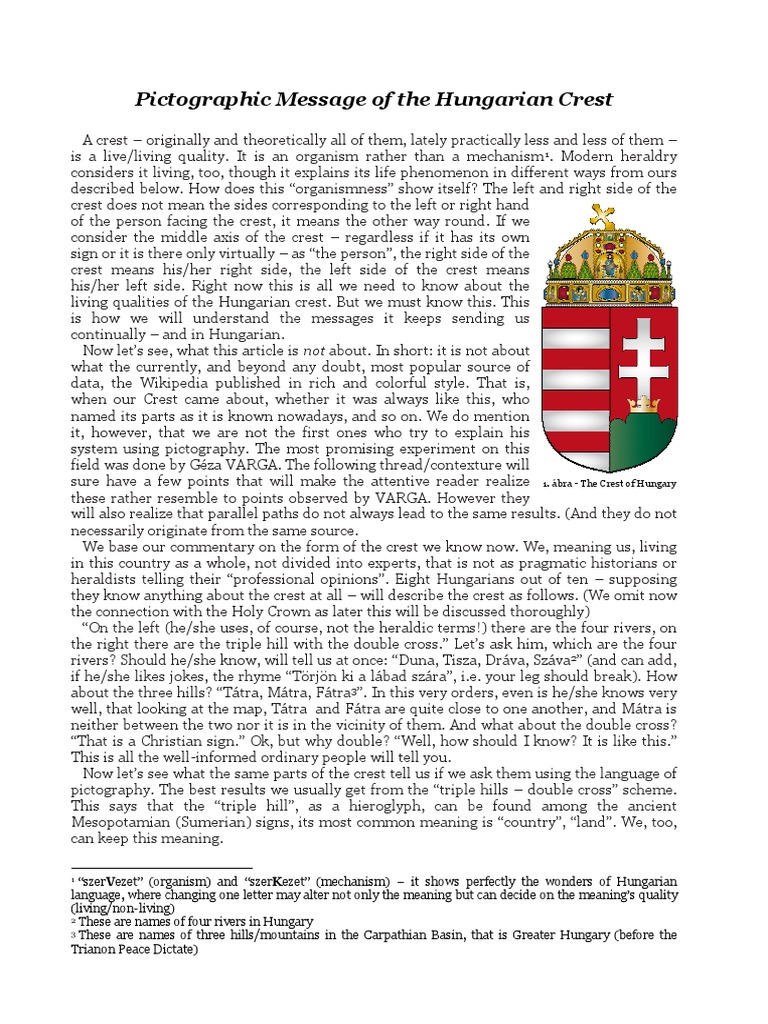 Gabor Pap - Pictographic Message of The Hungarian Crest | PDF | Zodiac ...