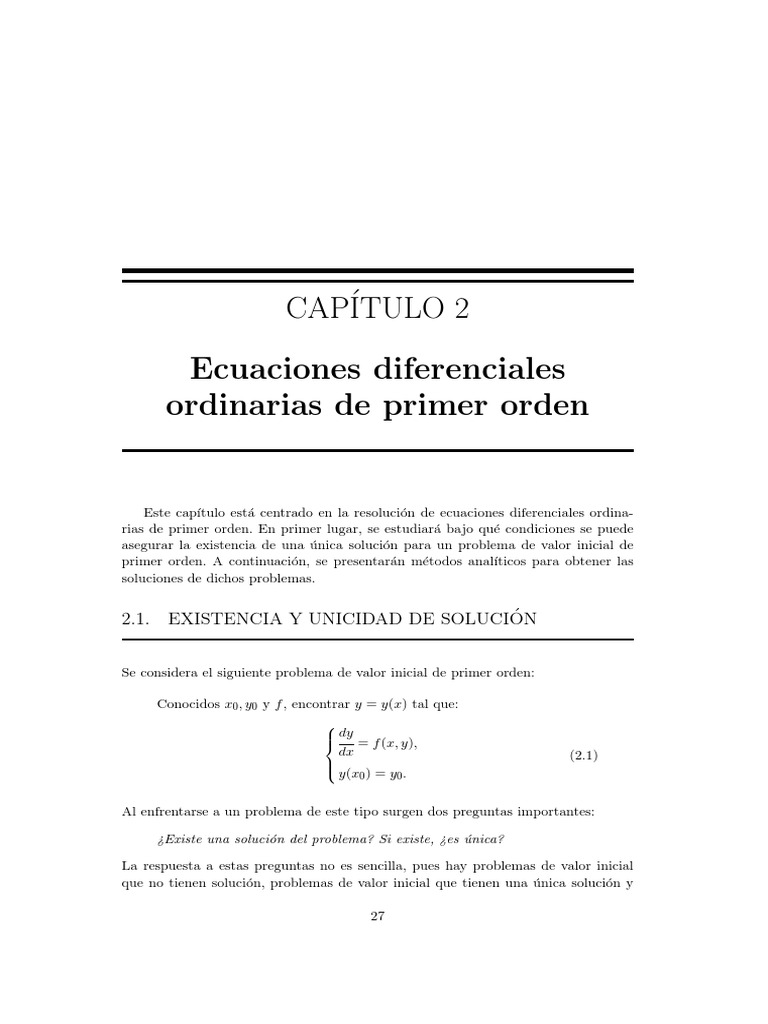 Tema 02 | PDF | Ecuaciones diferenciales | Ecuaciones