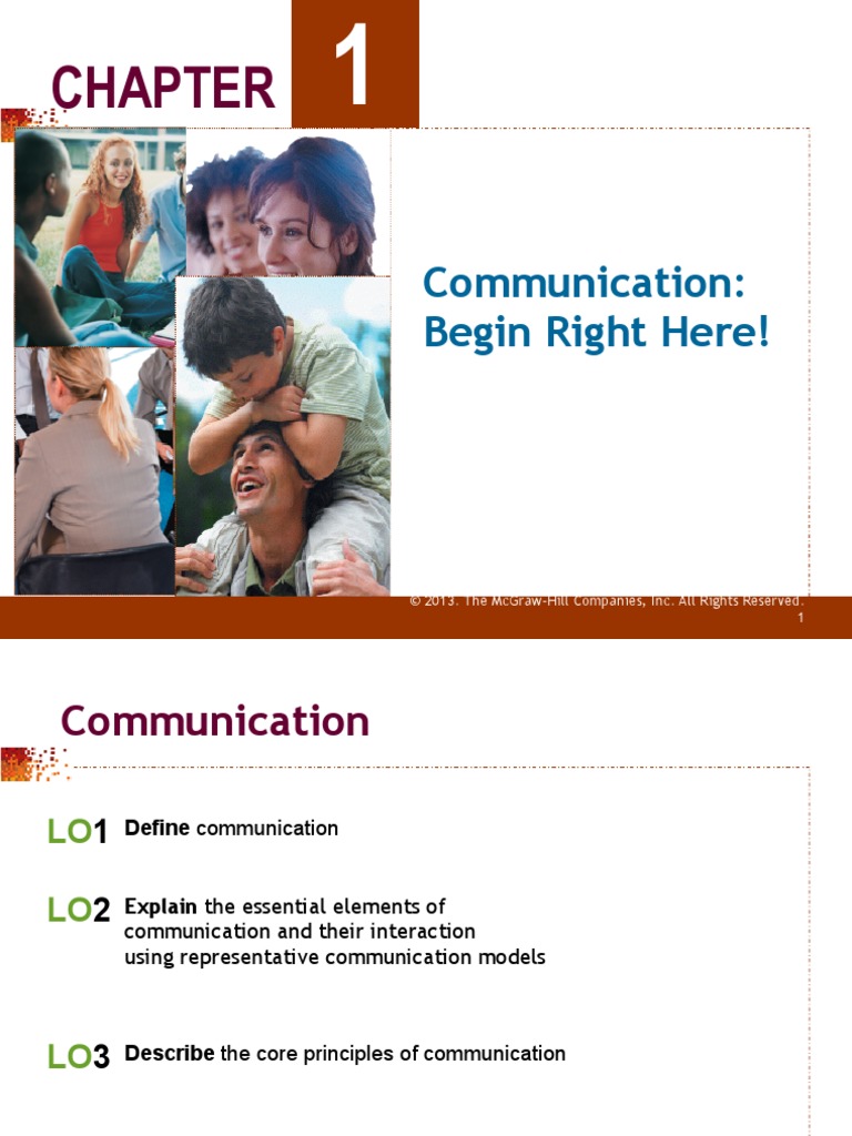 Communication: Begin Right Here!: © 2013. The Mcgraw-Hill Companies ...