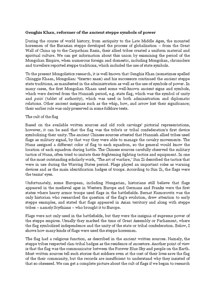 Borbala Obrusanszky - Ghengis Khaan, Reformer of The Ancient Steppe ...