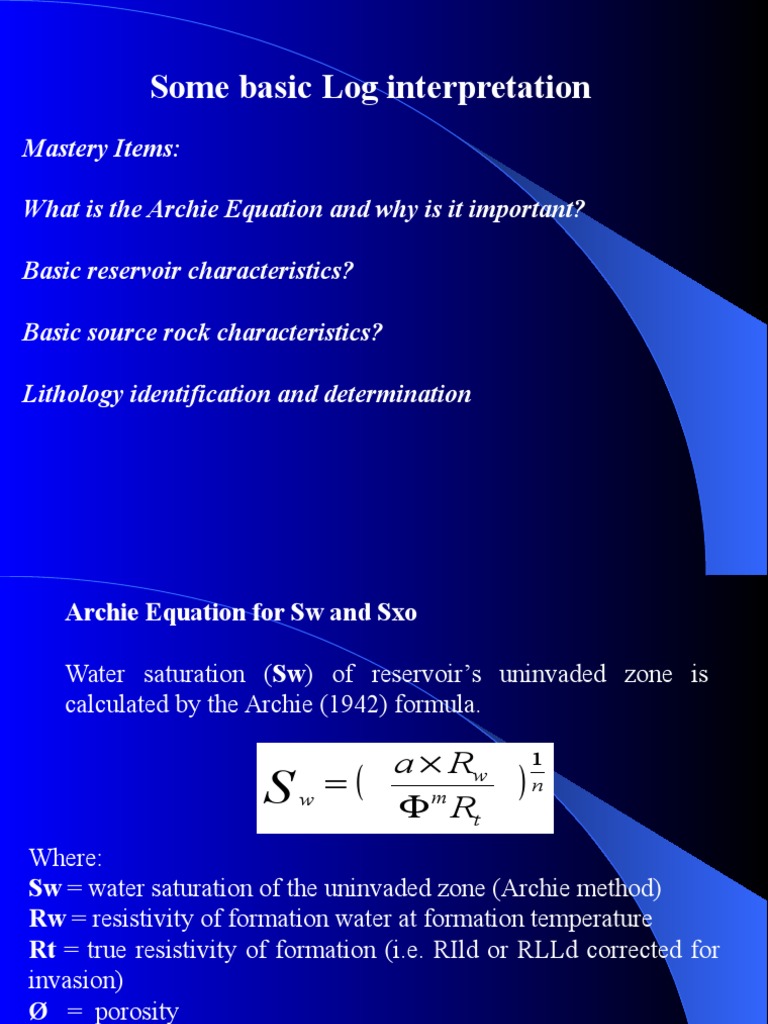 Some Basic Log Interpretation | PDF | Porosity | Chemistry