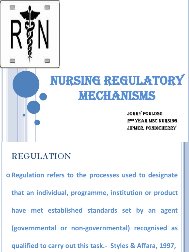 Nursing Regulatory Mechanisms PDF | PDF | Licensure | Nursing