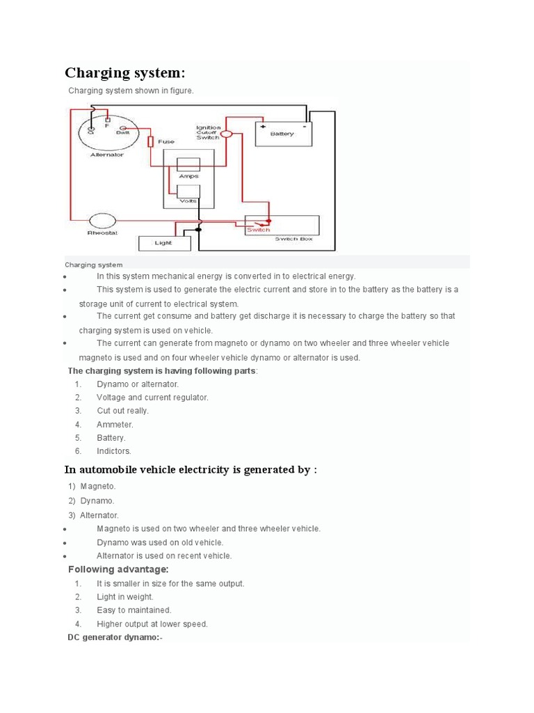 Charging System | PDF | Battery Charger | Electric Generator