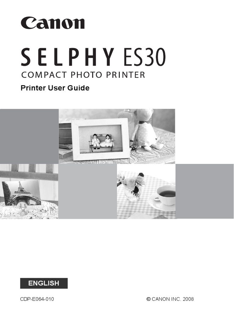 Canon Selphy ES30 Guide | PDF | Printer (Computing) | Page Layout