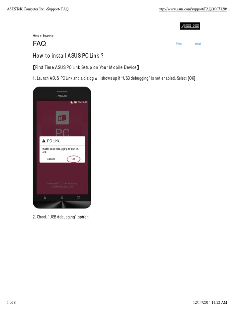 ASUSTeK Computer Inc. - Support - FAQ | PDF