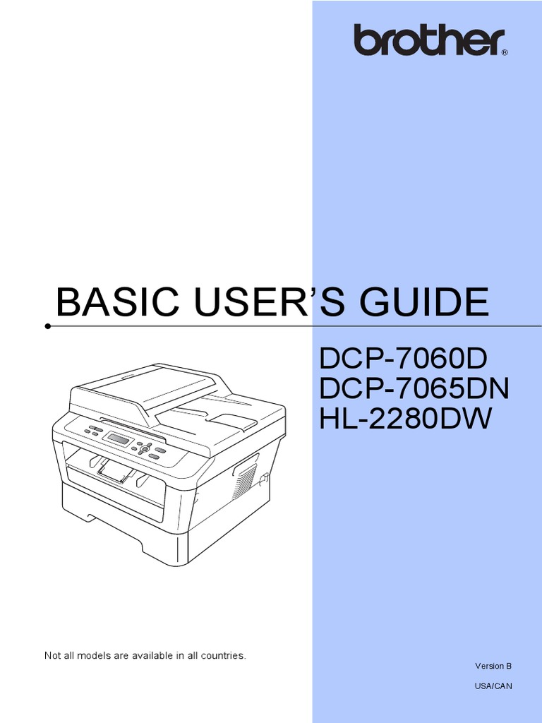 Brother Printer Manual | PDF | Image Scanner | Paper