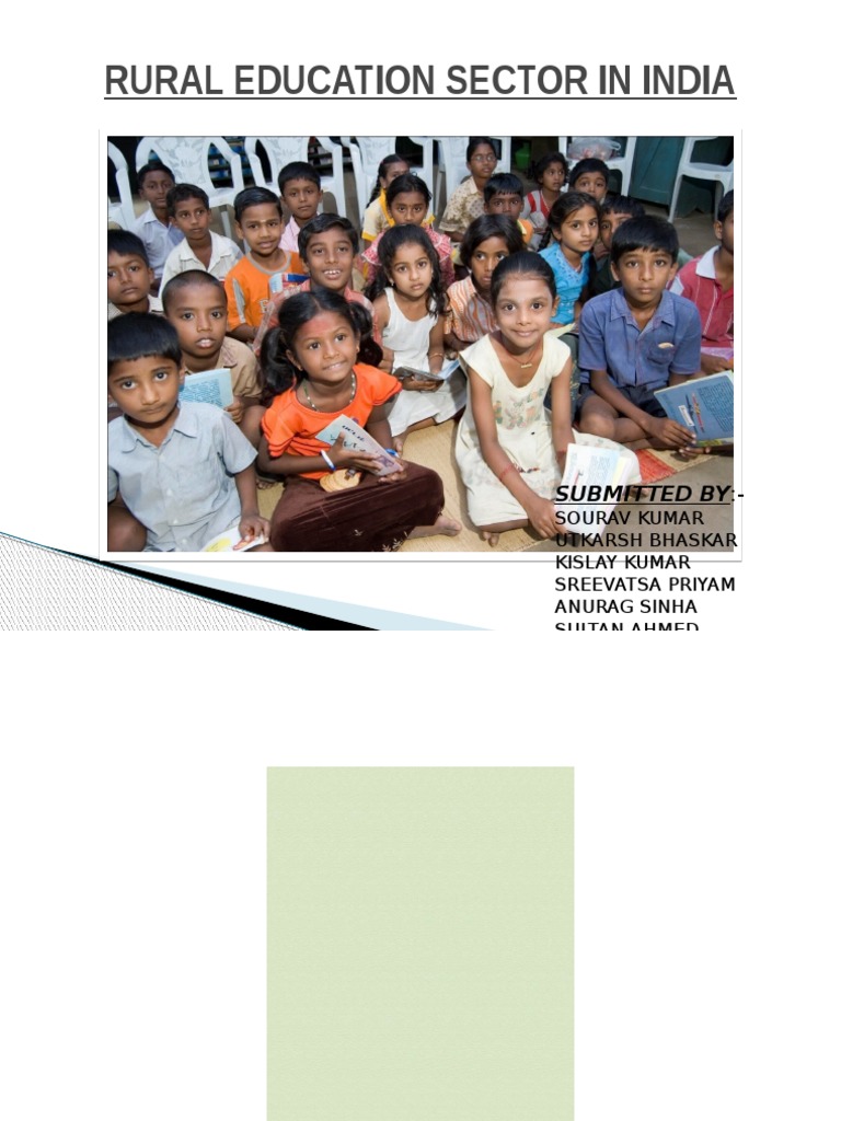 Rural Education Challenges India | PDF | Schools | Further Education