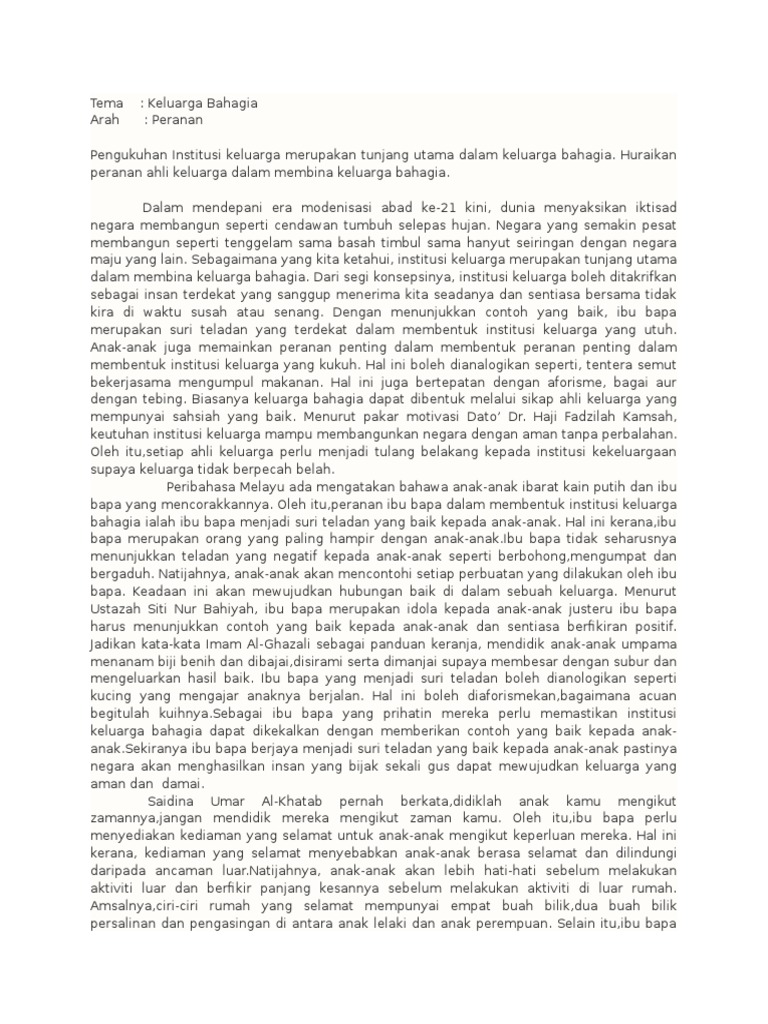 Contoh Karangan | PDF