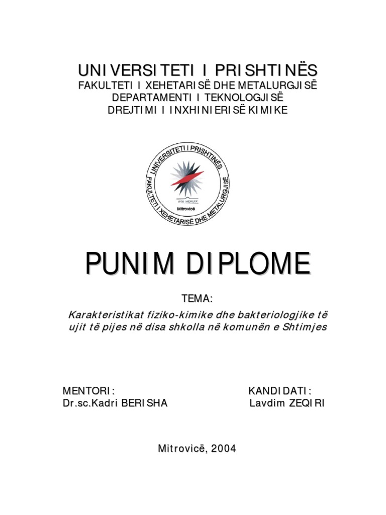 Punim Diplome, L. Zeqiri | PDF