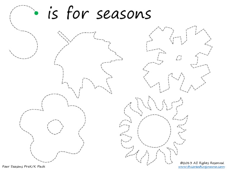 Four Seasons Prek/K Pack ©2013 All Rights Reserved | PDF