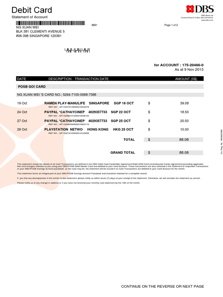01zK6I13G0166JE438BA E344cd5 | PDF | Debit Card | Cheque