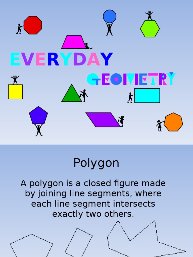 Everyday Geometry Powerpoint Lesson | PDF | Triangle | Rectangle