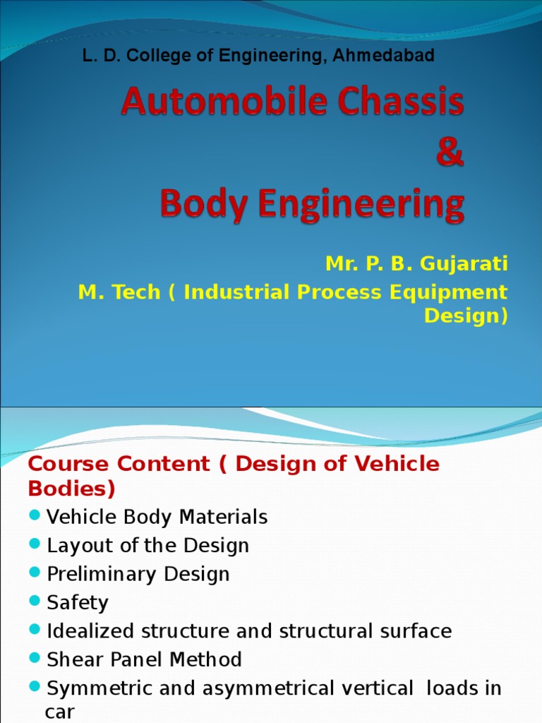 Material For Automobile Chassis and Body | PDF | Steel | Plastic