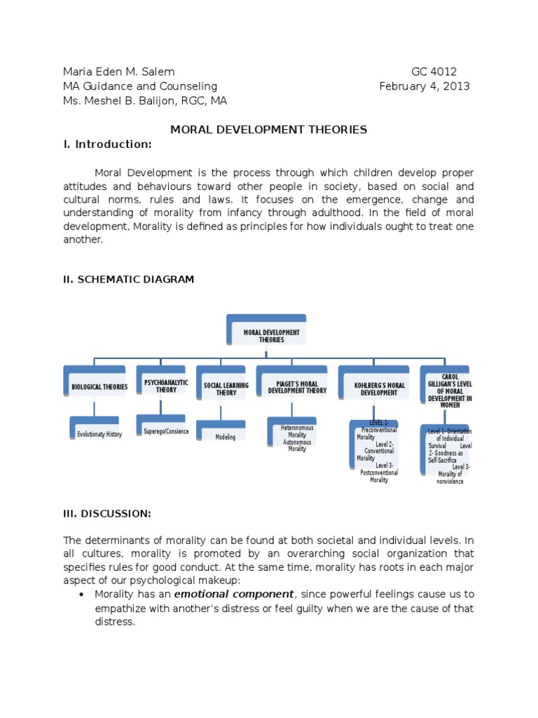 Moral Development Report | PDF | Morality | Social Psychology
