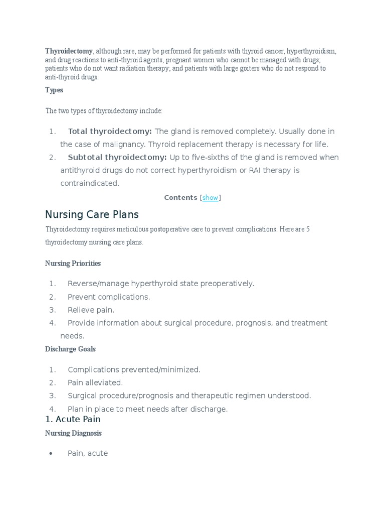 Thyroidectomy | PDF | Hyperthyroidism | Surgery