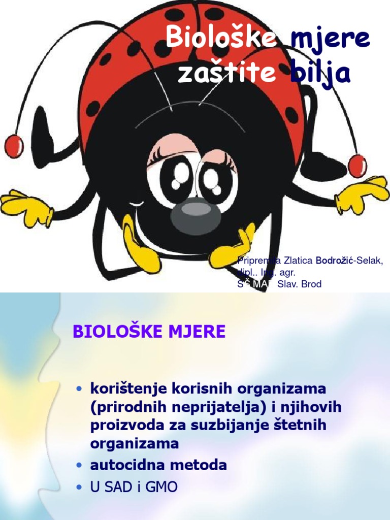 Biološke Mjere Zaštite Bilja PDF | PDF