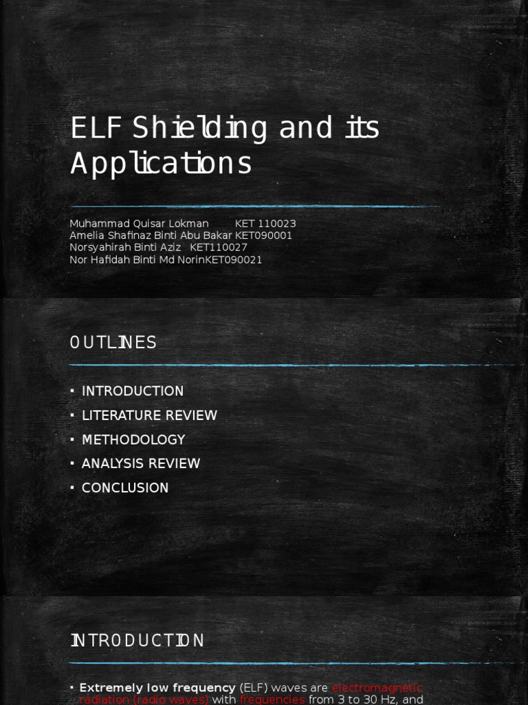 ELF Shielding: Techniques and Applications | PDF | Radiation ...
