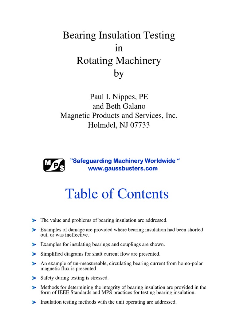 IEEE 115 Measure Shaft Voltage | PDF | Electric Motor | Voltage