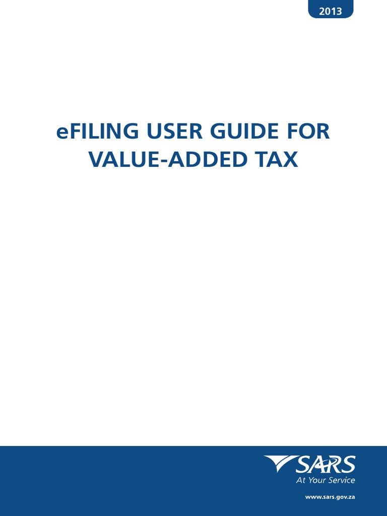 Guide For Value Added Tax Via EFiling - External Guide | PDF | Value ...