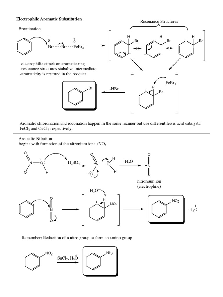 Aromatic Notes 2.PDF | Organic Chemistry | Chemical Reactions