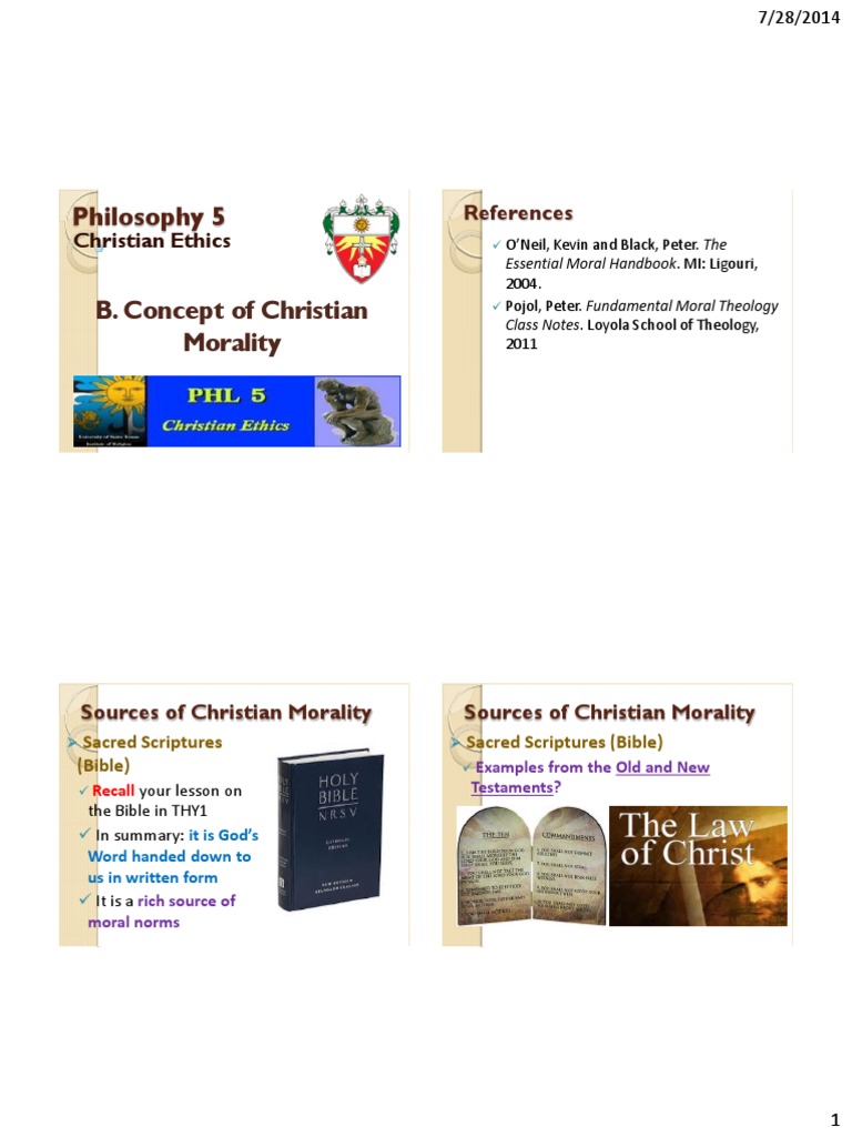 Towards A Christian Morality Part II | PDF | Christian Ethics | Natural Law