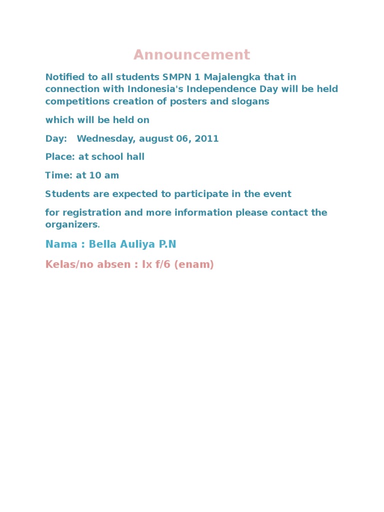 Poster Competition Announcement | PDF