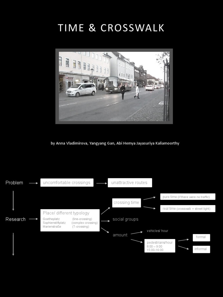 Time and Cross Walk | PDF | Pedestrian Crossing | Traffic