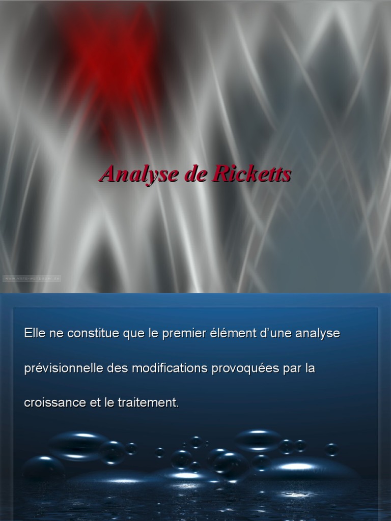 Analyse de Ricketts Orthodontique | PDF
