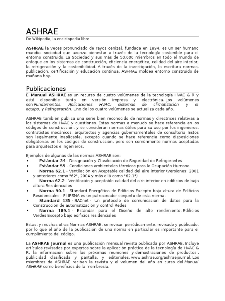 ASHRAE | PDF | Termodinámica | Science