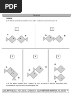 Atividade Simetria | PDF | Geometria Elementar | Simetria