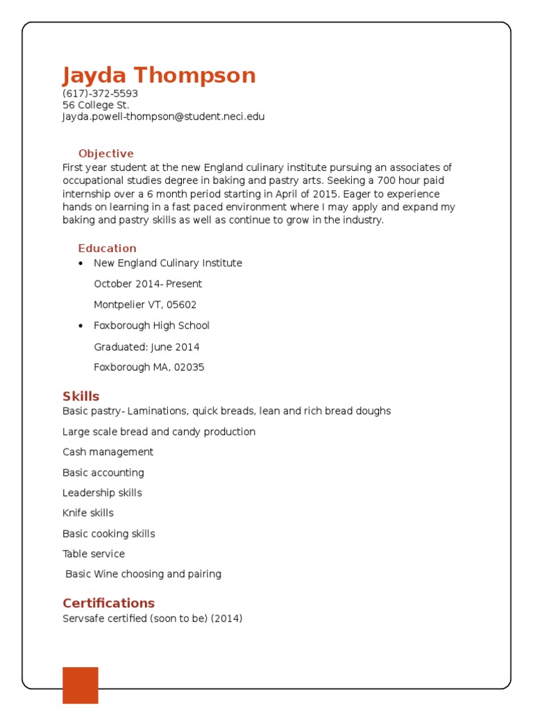 Resume Draft 3 | PDF